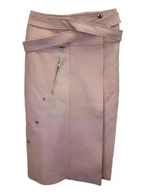 Alexander McQueen Belted Midi Skirt - Neutrals