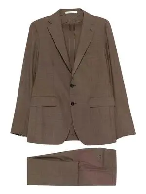 Tagliatore Flap-pocket Suit - Brown