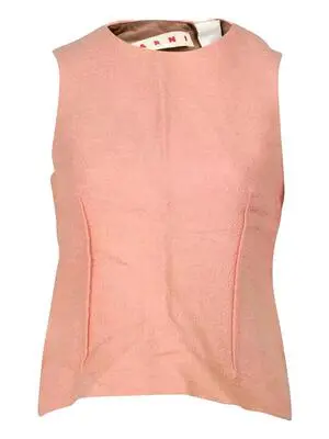 Marni Sleeveless Wool Top - Pink
