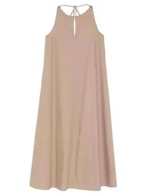 Agnona Shift Midi Dress - Neutrals