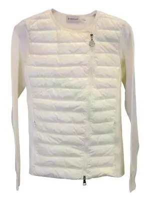 Moncler Asymmetrical Zip-up Jacket - White