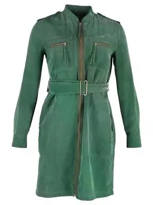 Marc Jacobs Belted Zip-up Dress - Green