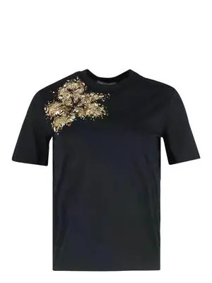 Prada Embellished T-shirt - Black