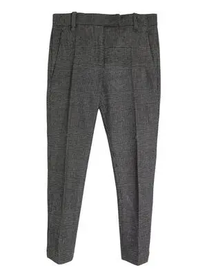 Brunello Cucinelli Prince Of Wales Trousers - Grey