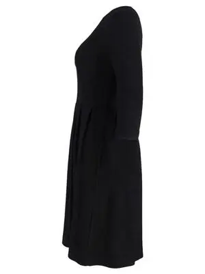 GANNI Pleated Skirt Dress - Black