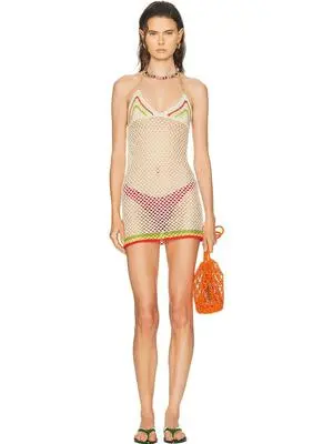 Akoia Swim Jamaica Crochet Dress - Coconut