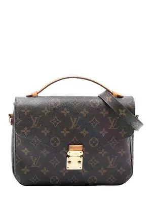 LOUIS VUITTON 2017 Monogram Pochette Metis Satchel - Brown