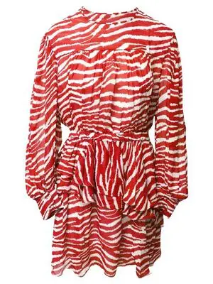 ISABEL MARANT VINTAGE Zebra-Print Mini Dress