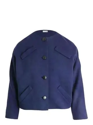 Balenciaga Multi-pocket Button Evening Jacket - Blue