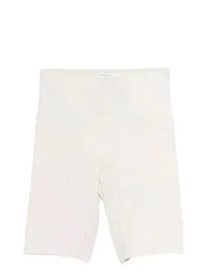 Patrizia Pepe Mesh-panel Cycling Shorts - Neutrals