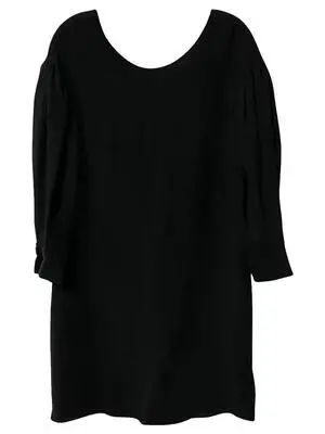 Simone Rocha Boat-neck Mini Dress - Black