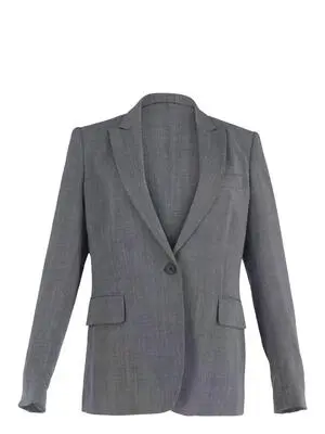 Stella McCartney Single-breasted Wool Blazer - Grey