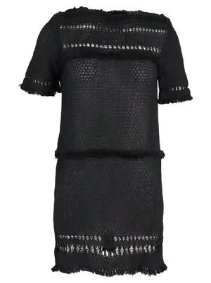 ISABEL MARANT VINTAGE Perforated Mini Dress - Black