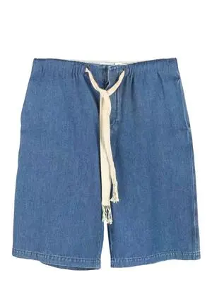 Loewe Drawstring Denim Shorts - Blue
