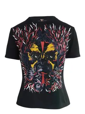 LOUIS VUITTON Graphic-print T-shirt - Black