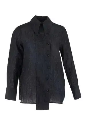 GANNI Jacquard Shirt - Black