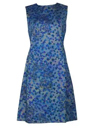 Erdem Floral-print A-line Dress - Blue