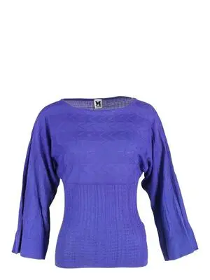 Missoni Panelled Knitted Top - Blue