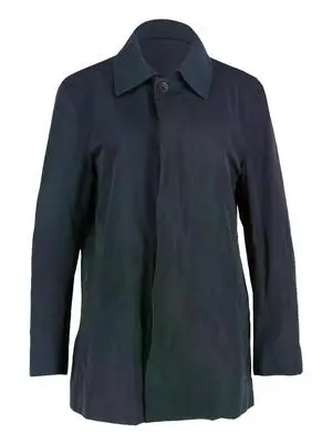 BOSS Button Detailed Coat - Blue