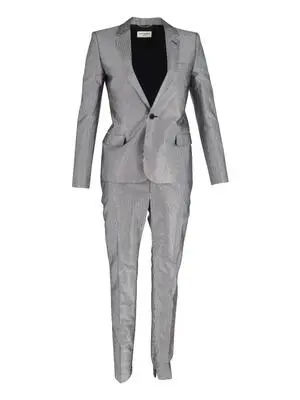 Saint Laurent Pinstripe Suit Set - Grey