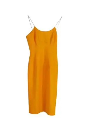 Victoria Beckham Spaghetti-strap Dress - Orange