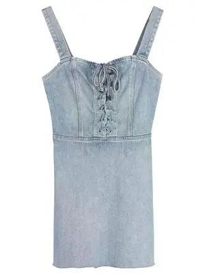 REFORMATION Bustier-style Mini Dress - Blue