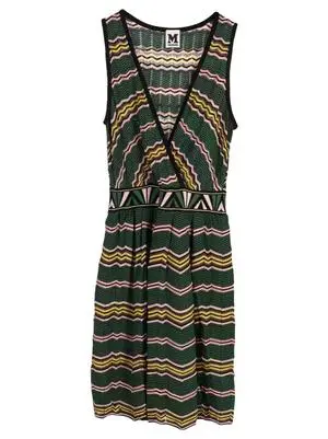 Missoni Striped Sleeveless Dress - Green