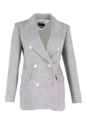 ISABEL MARANT VINTAGE Eleyani Double-breasted Blazer - Grey