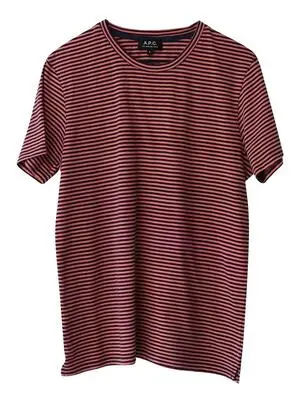 A.p.c. Striped Short-sleeve T-shirt - Orange