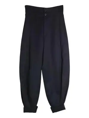Chloé Wool Tapered Trousers - Black
