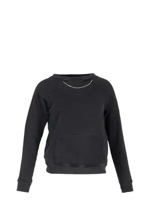 Saint Laurent Chain-detail Sweatshirt - Black