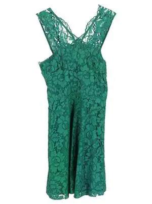 Sandro Riviera Lace Mini Dress - Green