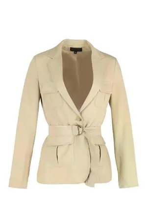 NILI LOTAN Belted Jacket - Neutrals