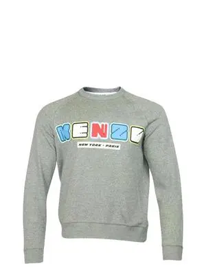 Kenzo Crew-neck Long-sleeve Sweatshirt - Grey