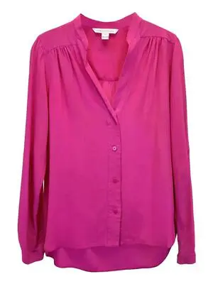 Diane Von Furstenberg Button-up Long-sleeve Shirt - Pink