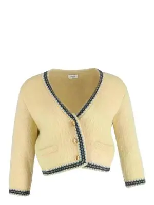 Celine Cropped Cardigan - Neutrals