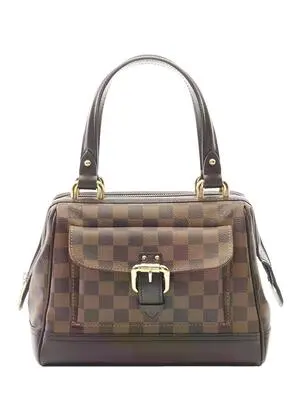 LOUIS VUITTON 2006 Damier Ebene Knightsbridge Handbag - Brown