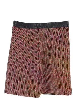 Sandro Patterned Mini Skirt - Red