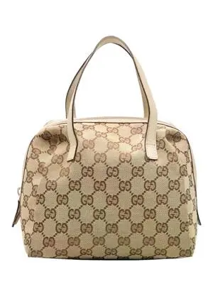 Gucci Mini Gg Canvas Balthus Handbag - Brown