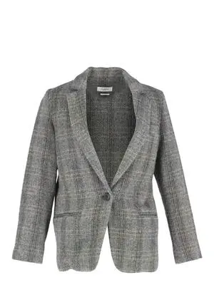ISABEL MARANT VINTAGE Herringbone Wool Blazer - Grey
