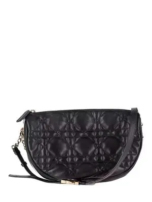 Dior Medium Vive Cannage Leather Shoulder Bag - Black