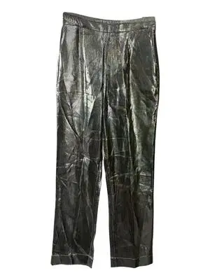 Isa Arfen Crinkled-effect Trousers - Silver