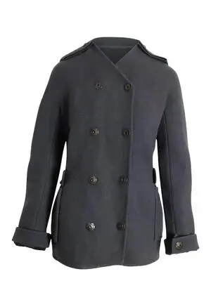 LANVIN Double-breasted Wool Coat - Grey