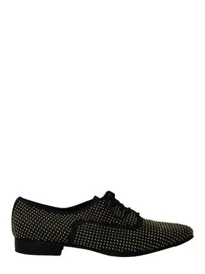 Saint Laurent Studded Accents Oxfords - Black
