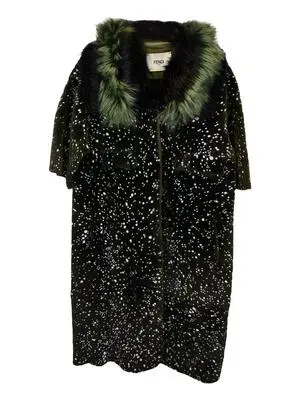 Fendi Fur-trimmed Coat - Green
