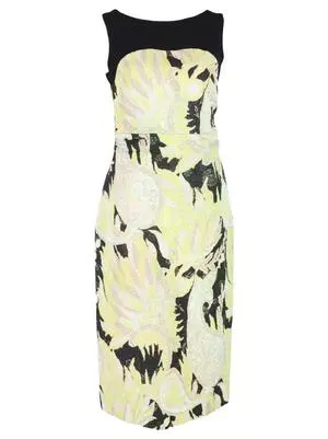 Dries Van Noten Paisley Printed Midi Dress - Yellow