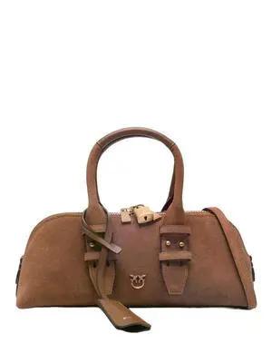 Pinko Padlock Top-handle Tote Bag - Brown