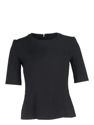 BOSS Peplum Short-sleeve Top - Black