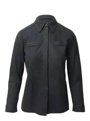 Miu Miu Button-fastening Wool Shirt - Grey