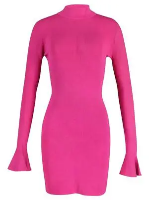 Michael Kors Bell-sleeve Bodycon Dress - Pink